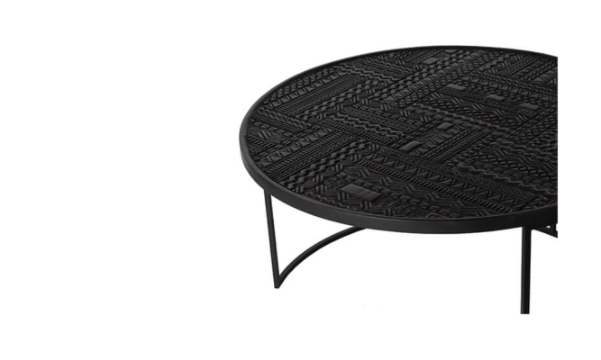 Ancestors Tabwa Round Nesting Coffee Table Set of 3 | Cuchi