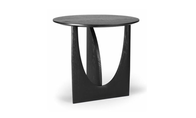 Ethnicraft Geometric Side Table | Black Oak | Cuchi Furniture