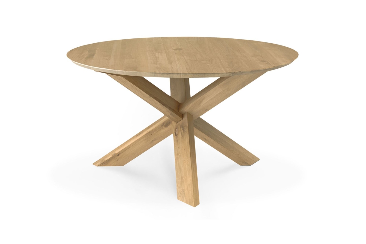 Ethnicraft Oak Circle Dining Table | 163cm | Cuchi Furniture