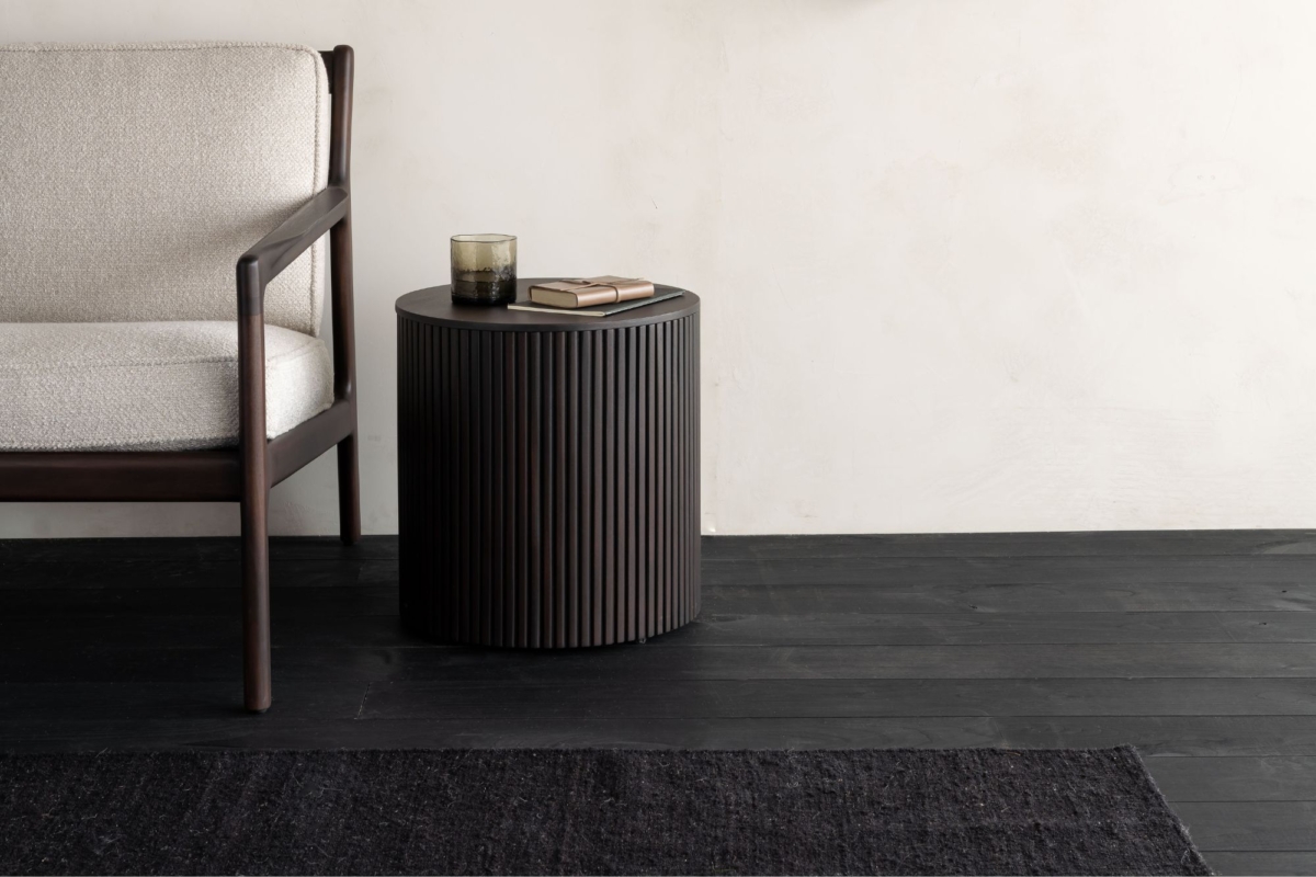 Ethnicraft Roller Max Side Table Round | Side Tables | Cuchi