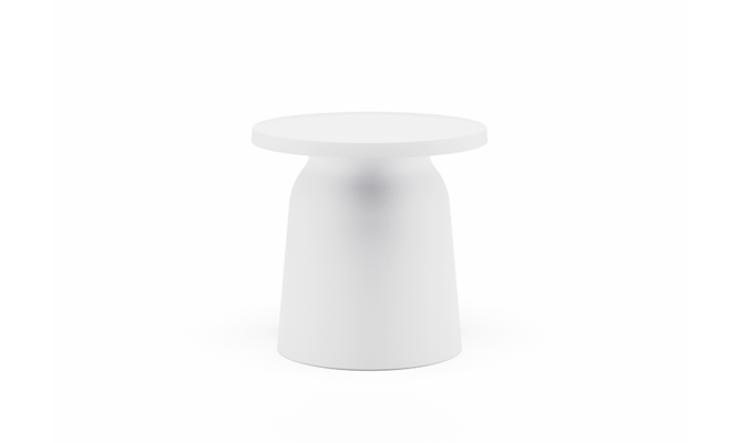 Milo Outdoor Side Table - White - Cuchi