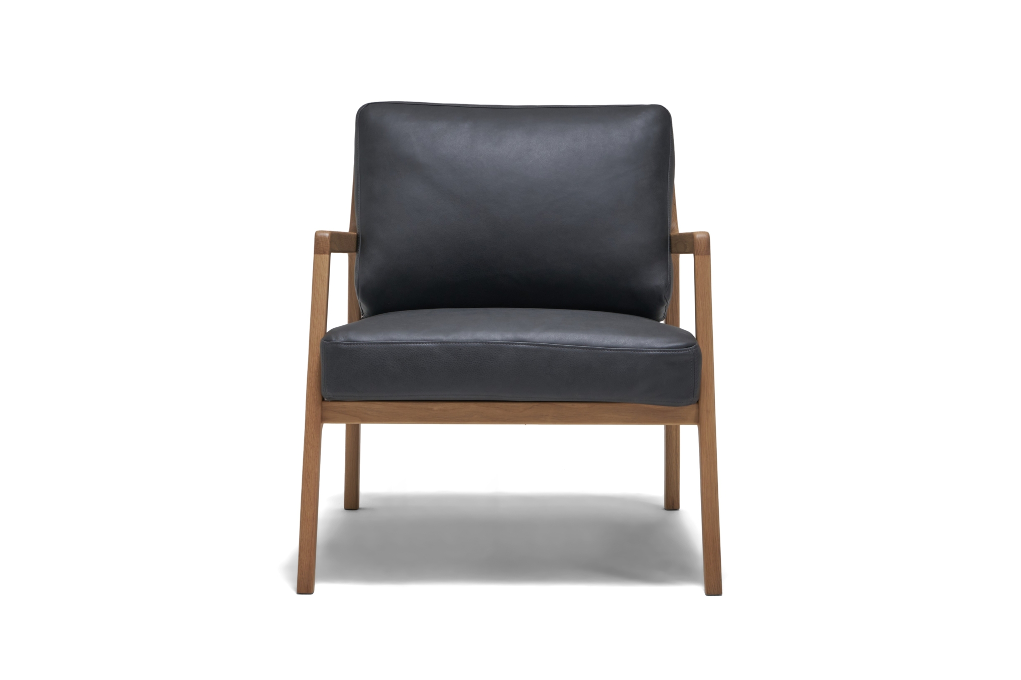 Sketch Nysse Chair | Natural with Charcoal Leather | Cuchi Furniture